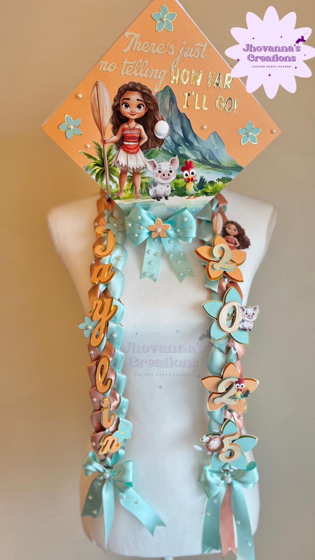 Moana Graduation Cap and Lei (kids, Teens, Adult) - Etsy