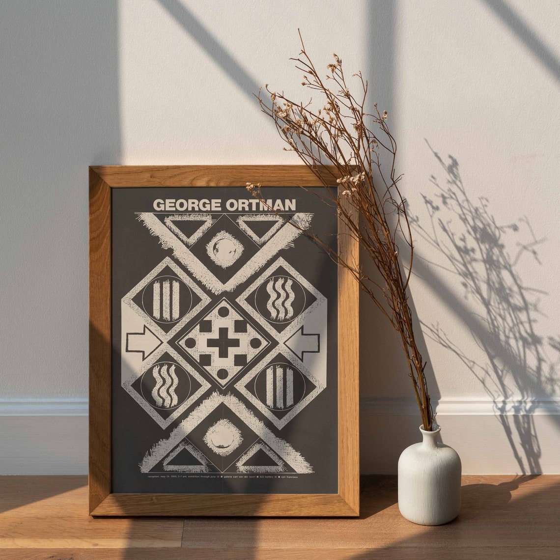 1969 George Ortman Printable Exhibition Poster Mid Century - Etsy Canada
