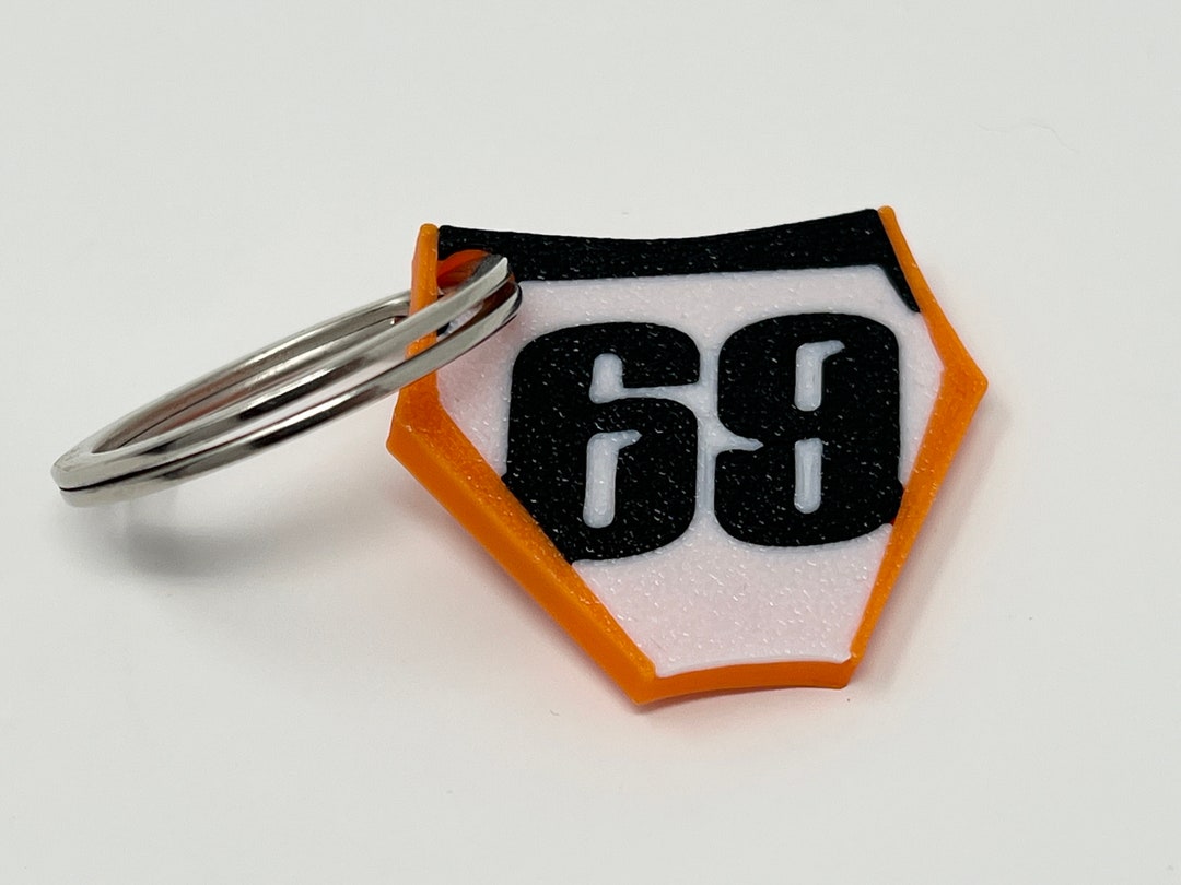 KTM Style Numberplate Keychain - Etsy