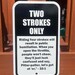 Funny Two Strokes Only Sign - Etsy