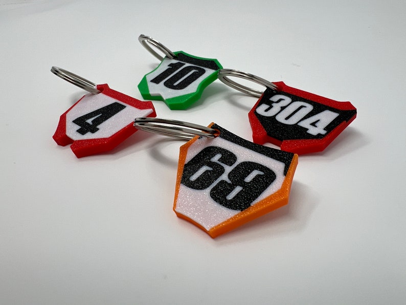KTM Style Numberplate Keychain - Etsy