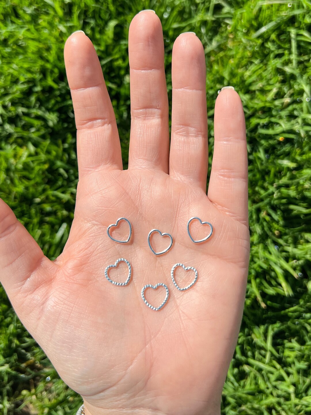 Sterling Silver Heart Connector Link - Etsy