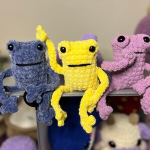 Customizable Crochet Leggy Frog Plush | Choose Your Color Plushie ...