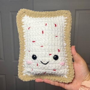 Handmade Crochet Toaster Pastry Plushie | Cute Food Amigurumi | Funny ...