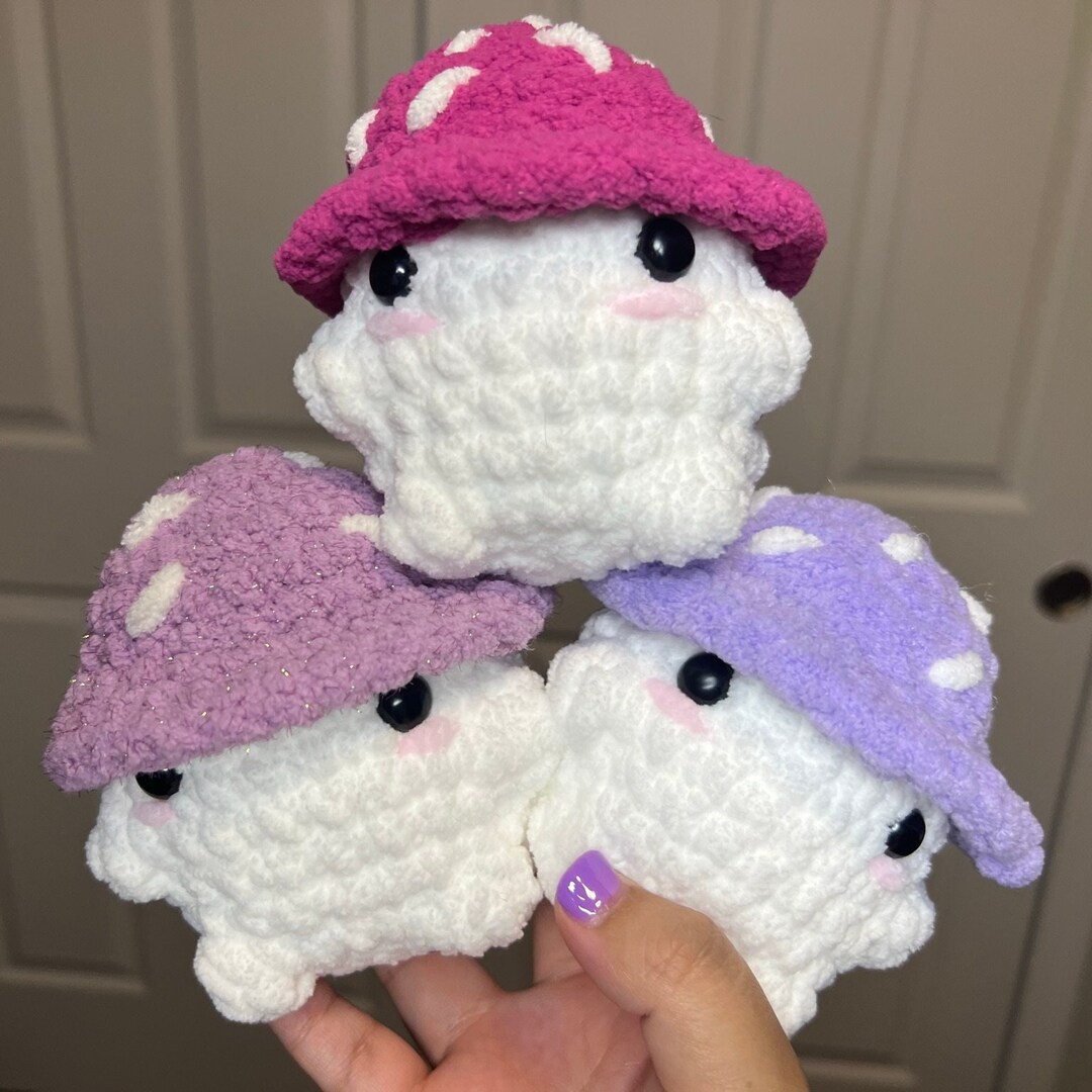 Unique Birthday Plushie Handcrafted Crochet Mushroom Plush Toy With ...