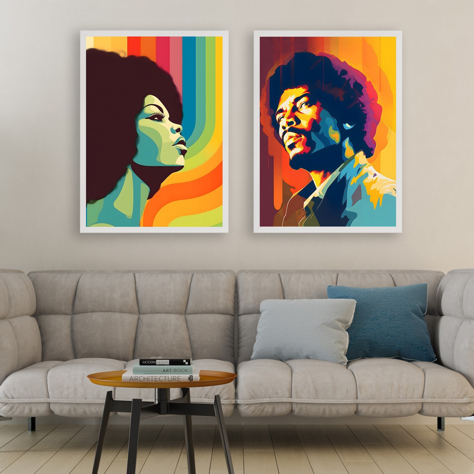 Rnb Poster Set Rnb Art Rnb Poster Art RNB Prints R&B Wall Art 70s Style ...