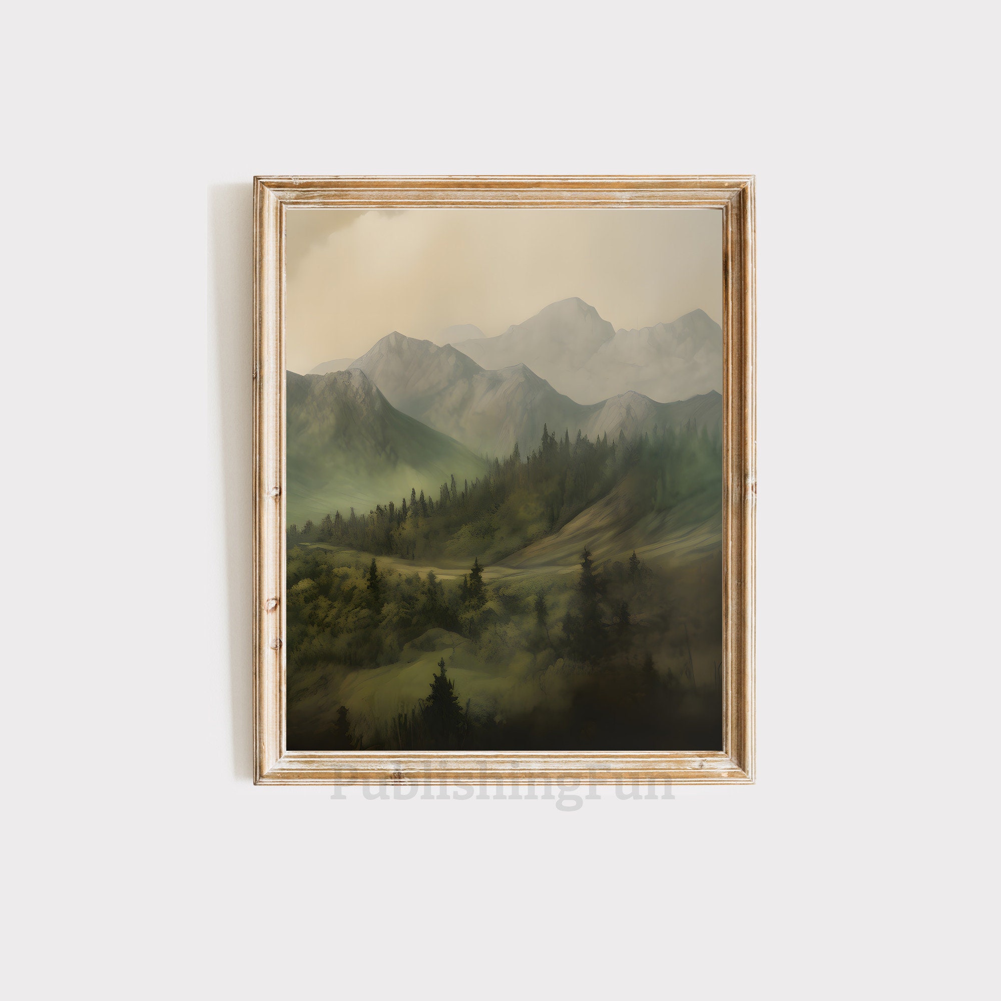 Tryptic Wall Art Tryptic Large Picture Frame Landscape Wall Art Vintage ...