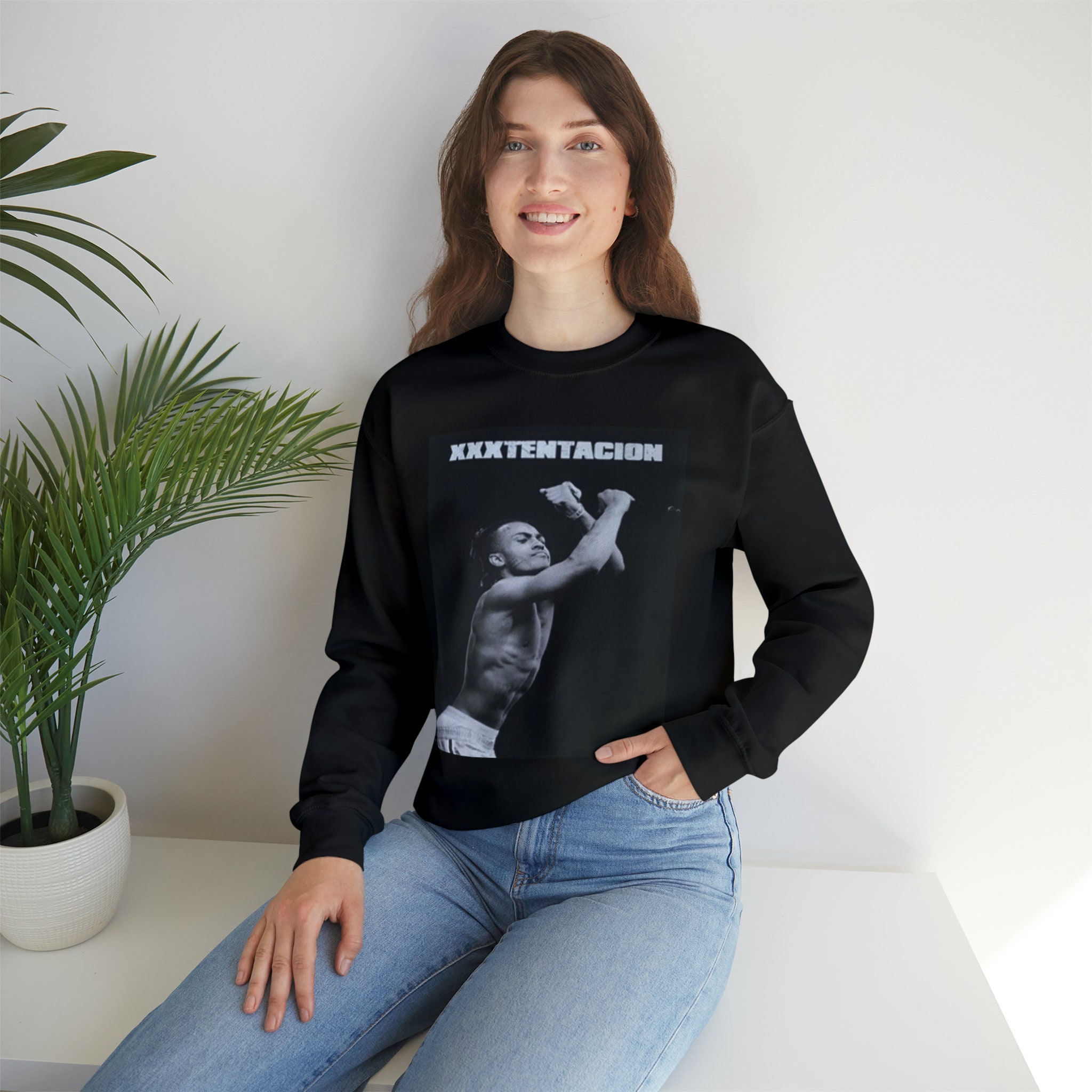 Graphic Printed Xxxtentacion, Unisex Heavy Blend™ Crewneck Sweatshirt ...