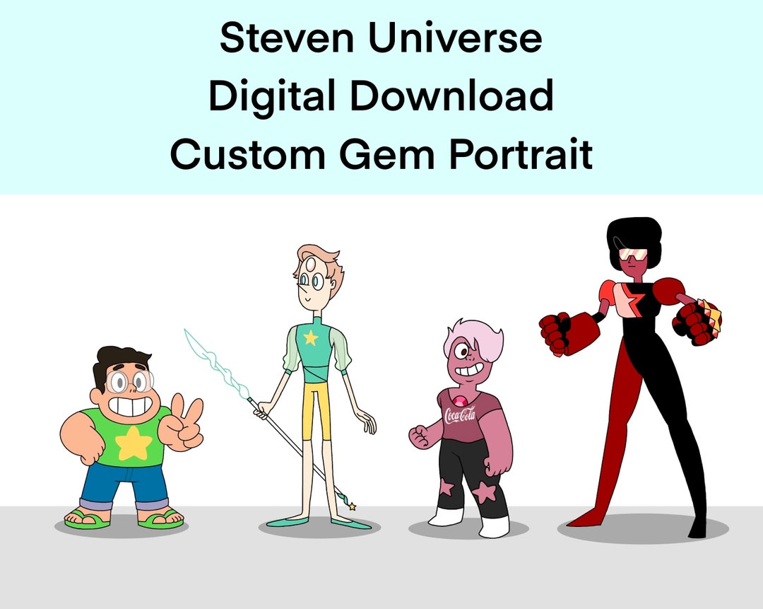 Steven Universe Portrait Become a Crystal Gem Digital Download ...