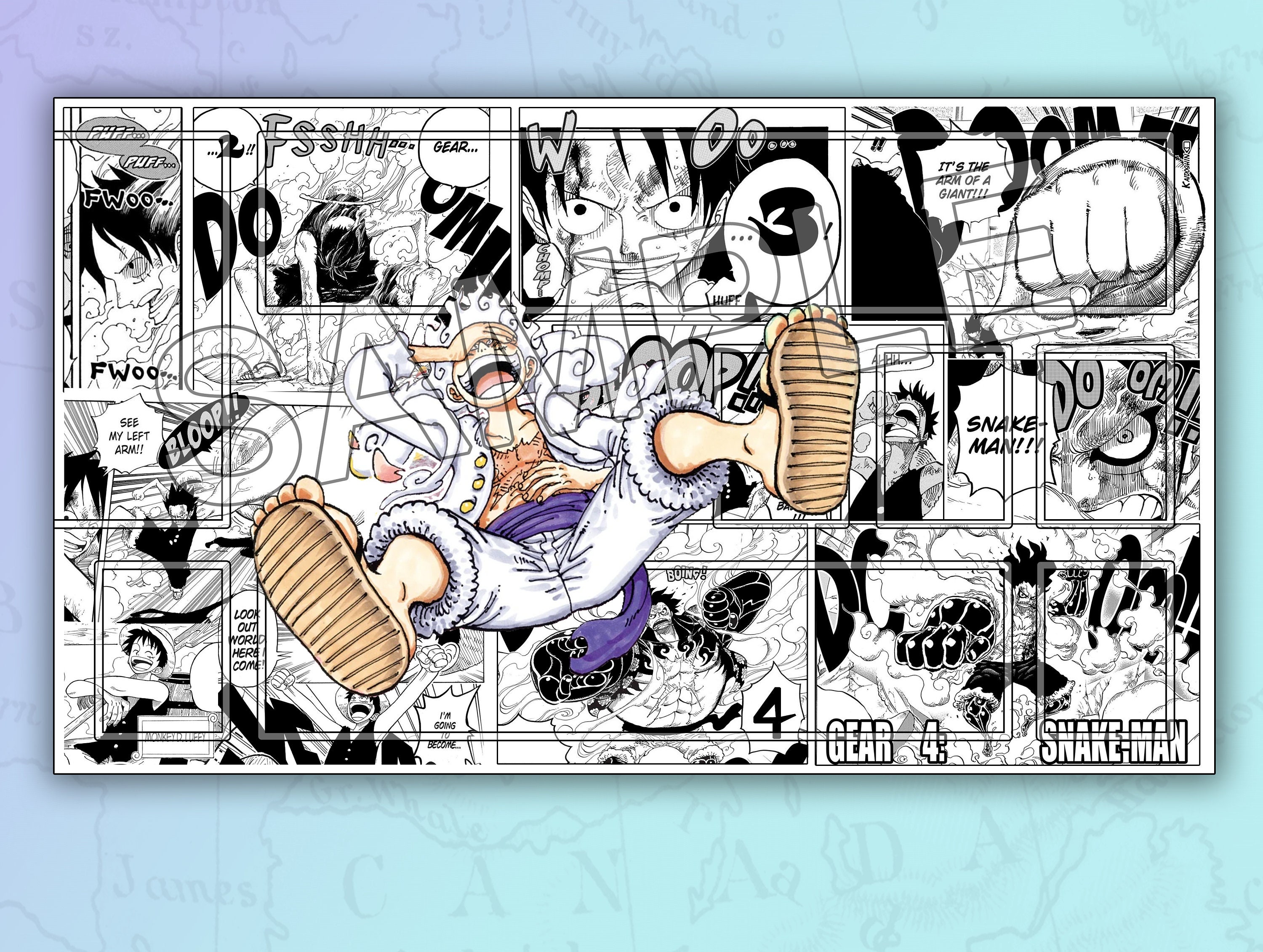 Playmat LUFFY G5 Manga HD TCG One Piece Card Game - Etsy Portugal