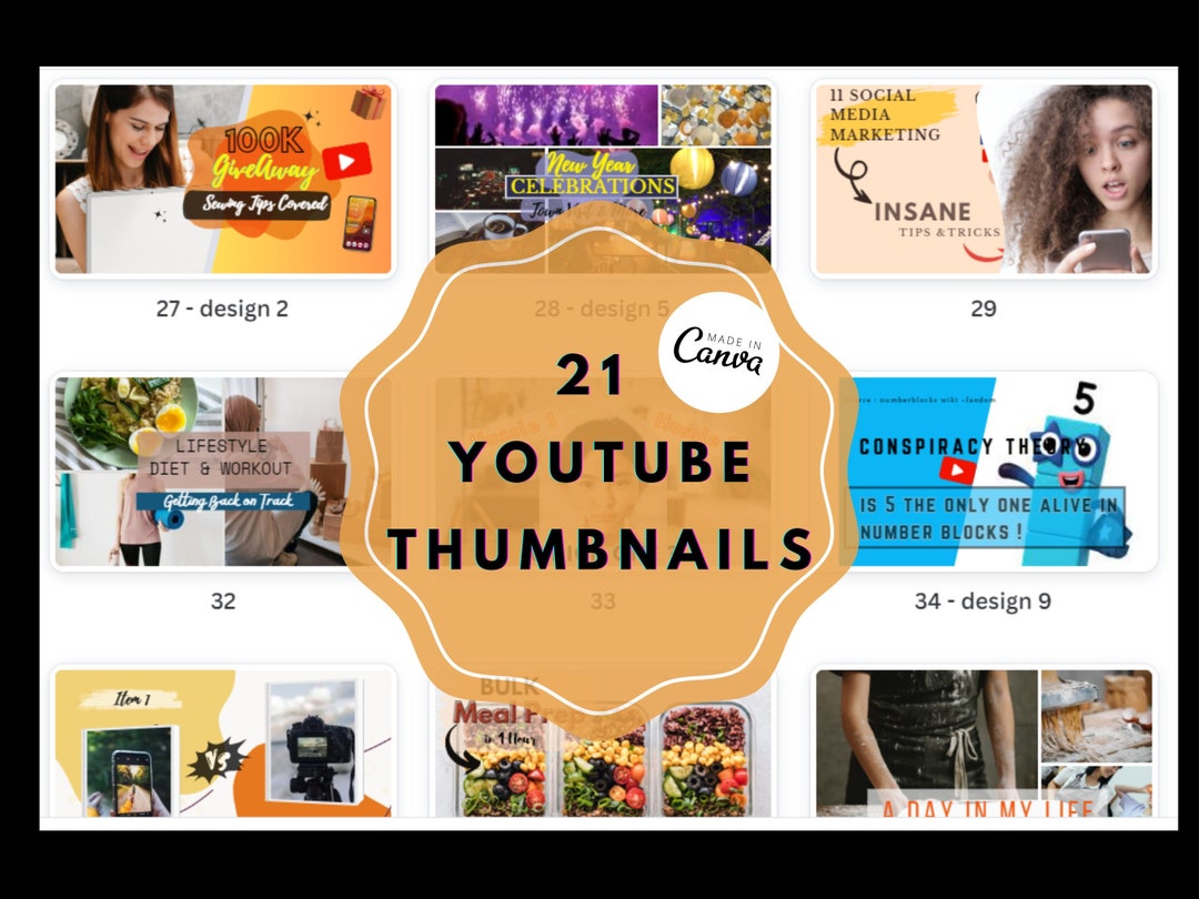 Youtube Thumbnail Templates | Minimalist Youtube Thumbnail Templates ...
