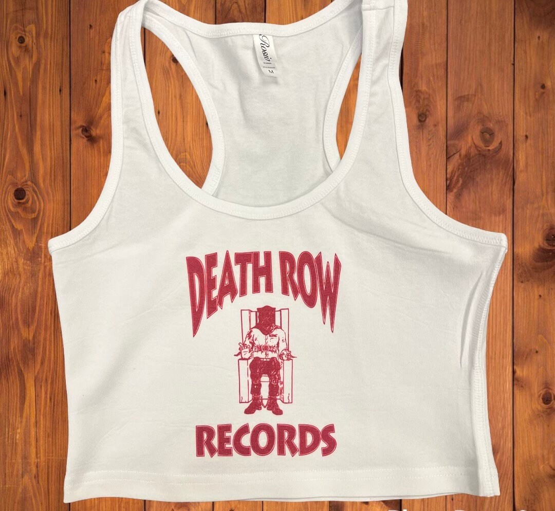 Death Row Cropped Crop Top Tank Top, Death Row Crop Top, Death Row Tank ...