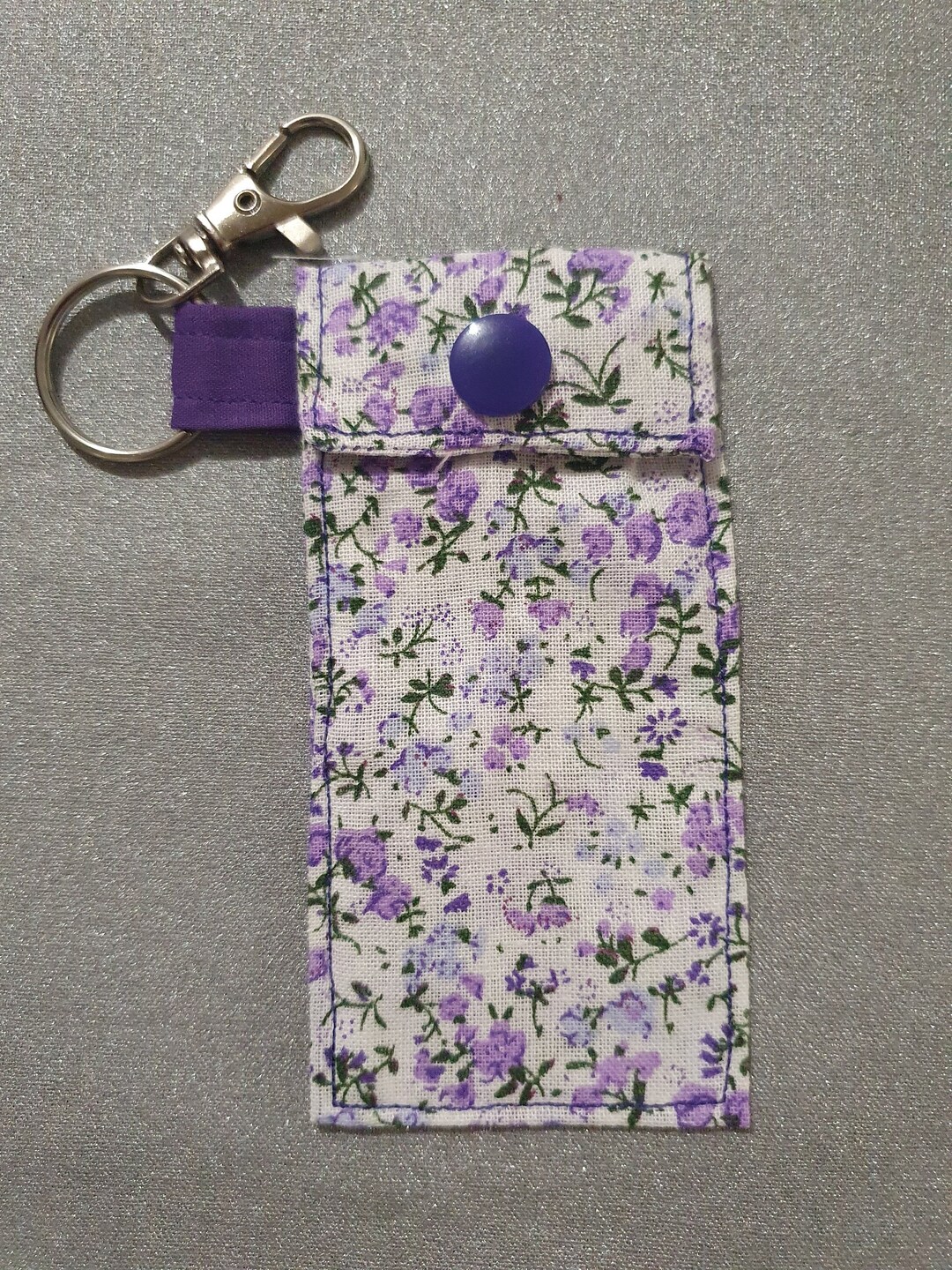 Purple Floral Cute Fun Chapstick Lipbalm Trolley Token USB Key Money ...