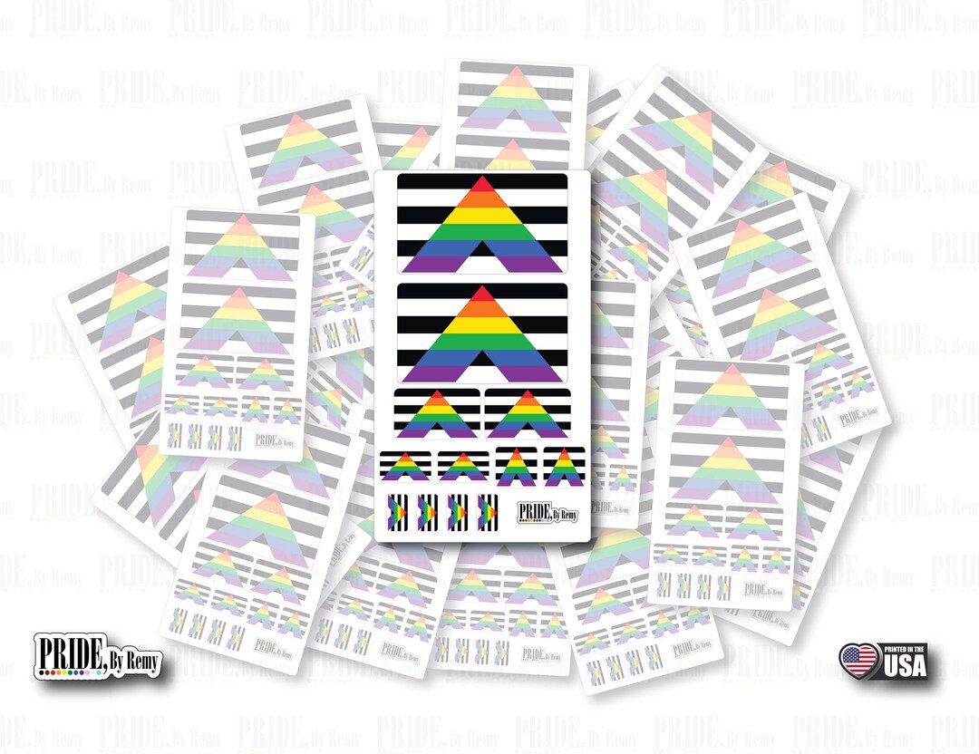 Sheet of LGBTQIA Ally Flag Sticker Equality, Diversity, Equity ...