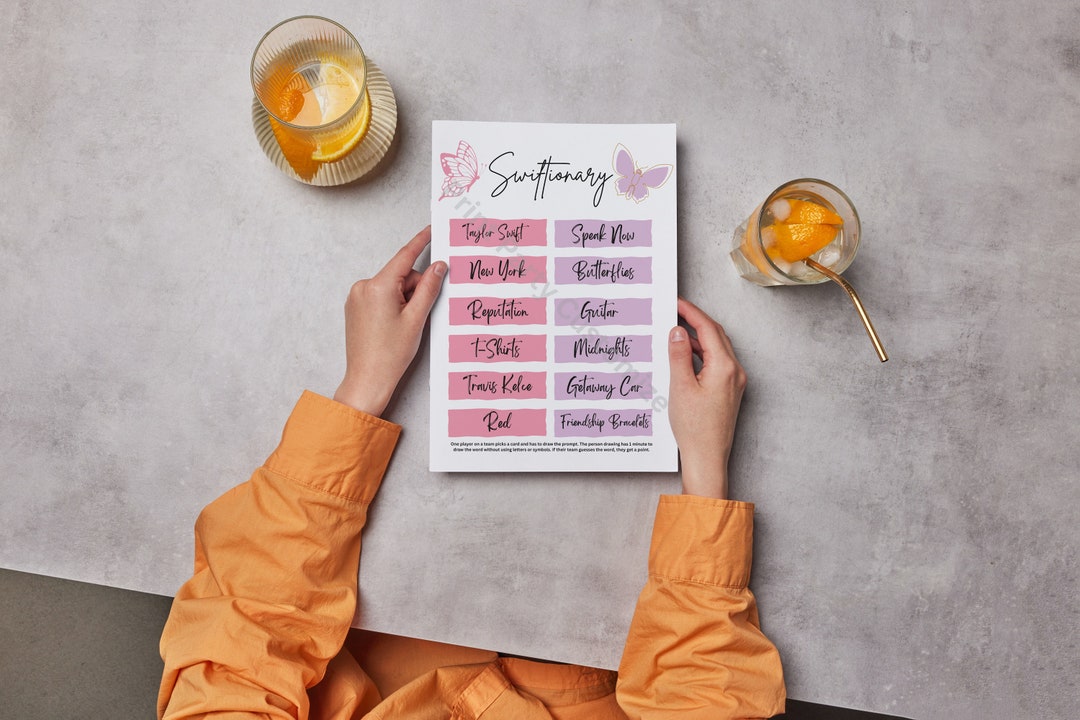 Swiftie Party Games Pack! (birthday/parties) - Etsy