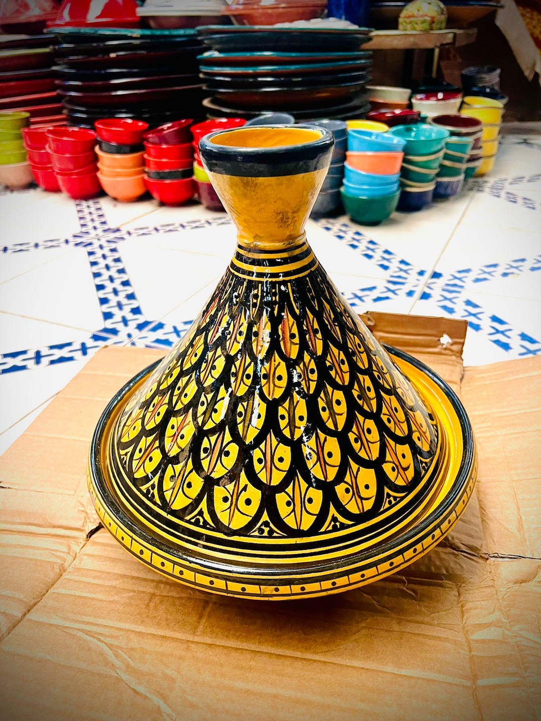 Moroccan Ceramic Tagine for Serving and Design , Hand Painted Tajine ...