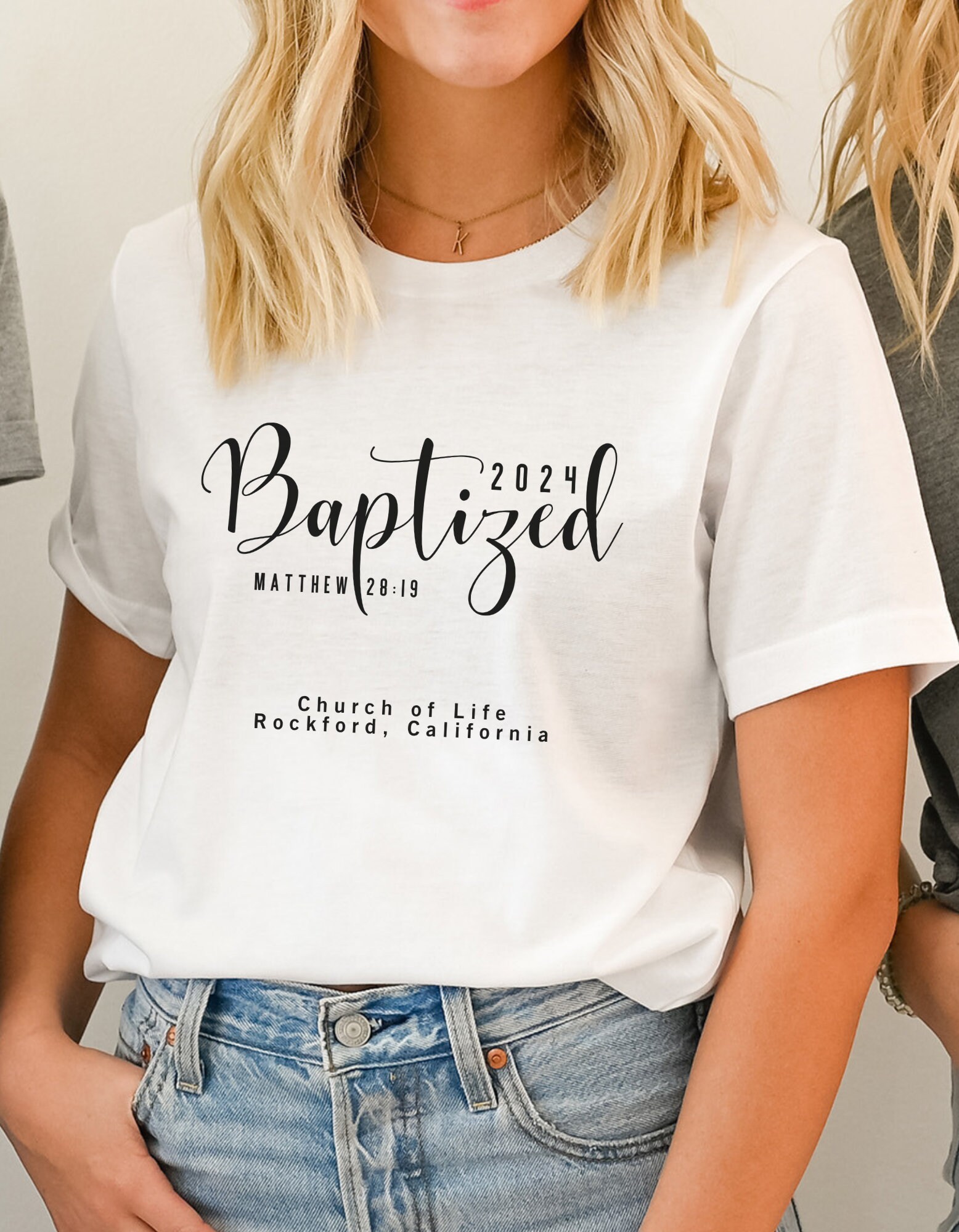 Custom Baptism Shirt Church Baptized Church Commemoration T Shirt ...