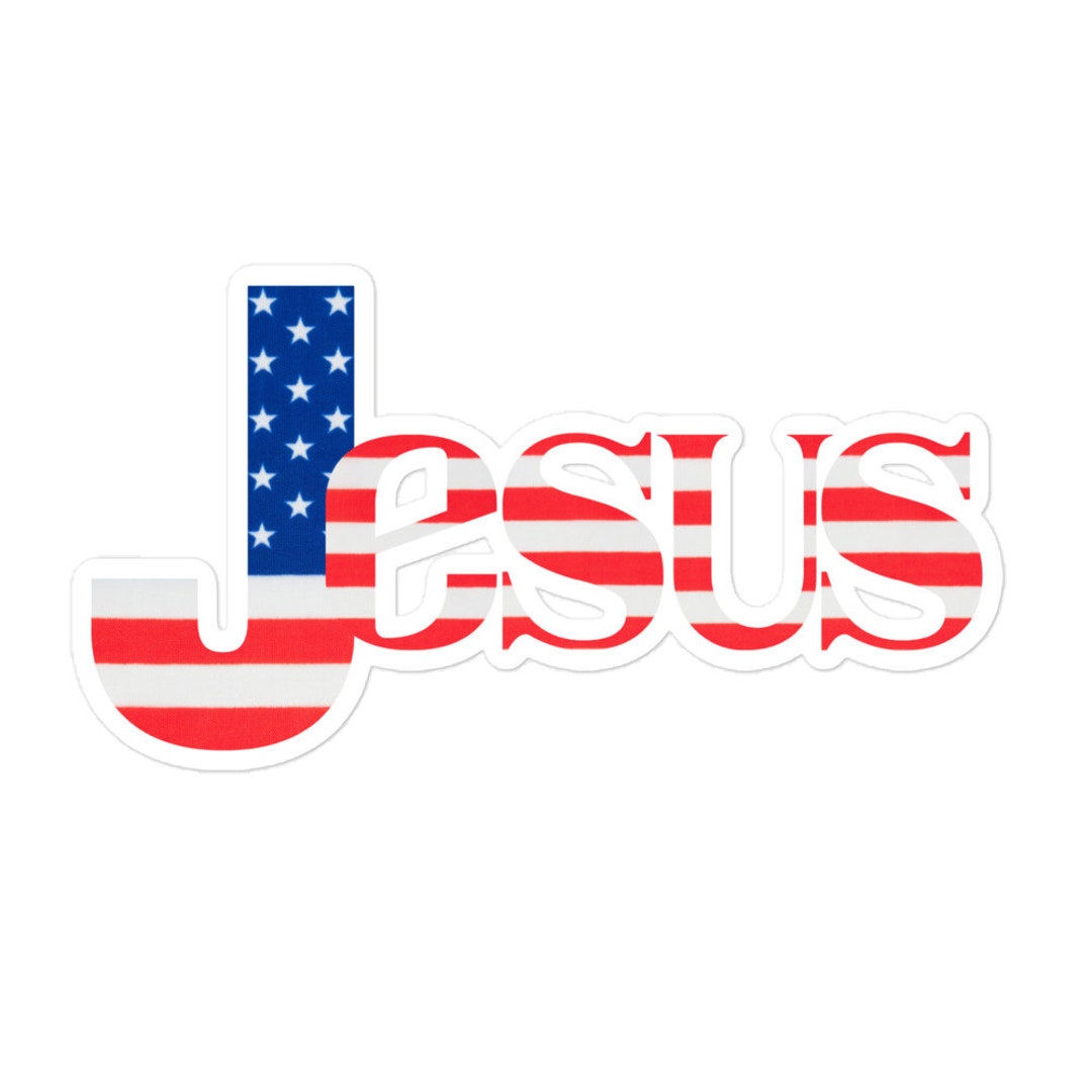 American Flag Decal Jesus Sticker Freedom Jesus Decal Freedom Decal ...
