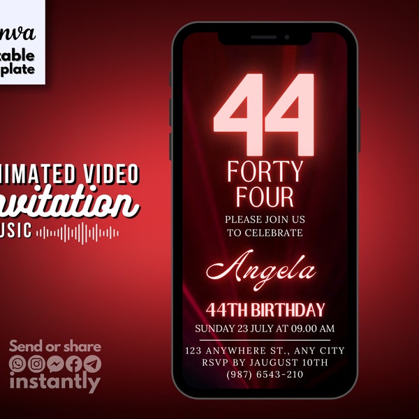 44th Birthday - Etsy