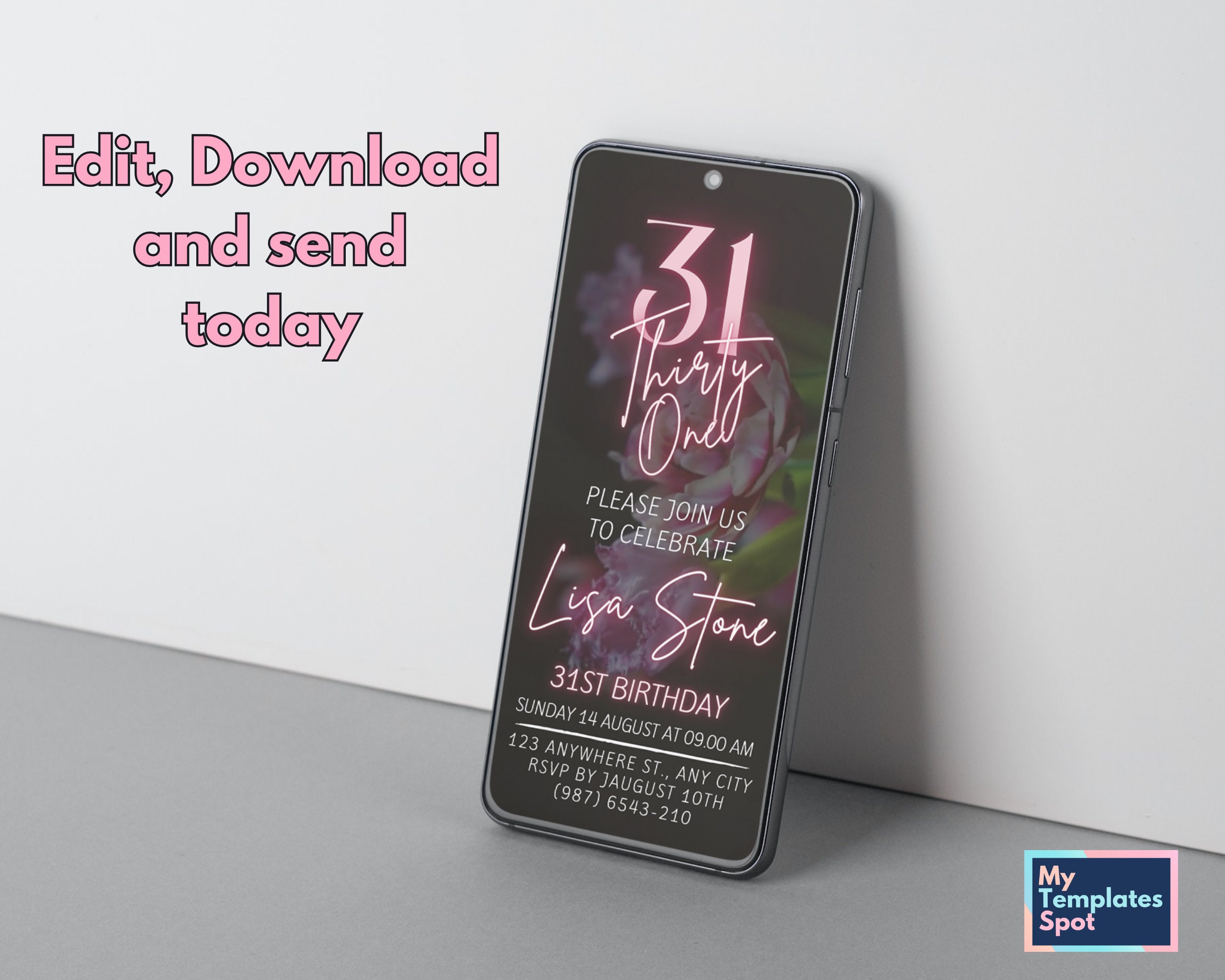 Digital Thirty One 31st Birthday Party Invitation Video - Etsy