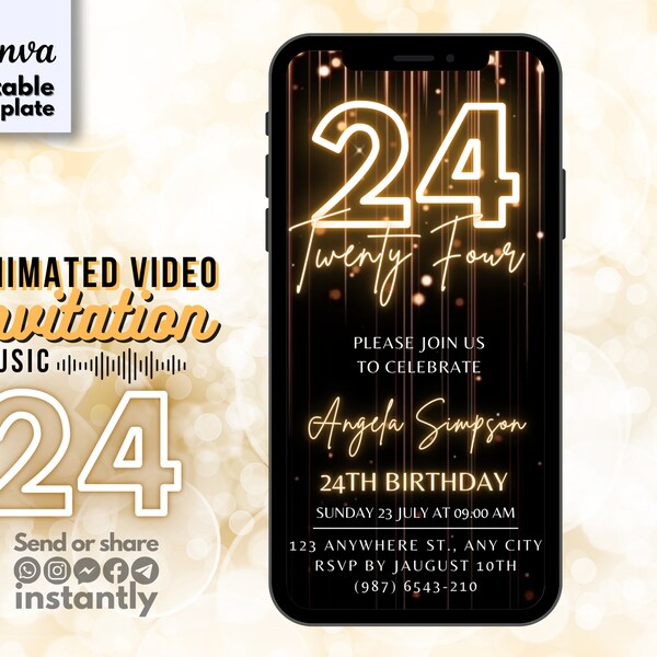 24th Birthday - Etsy