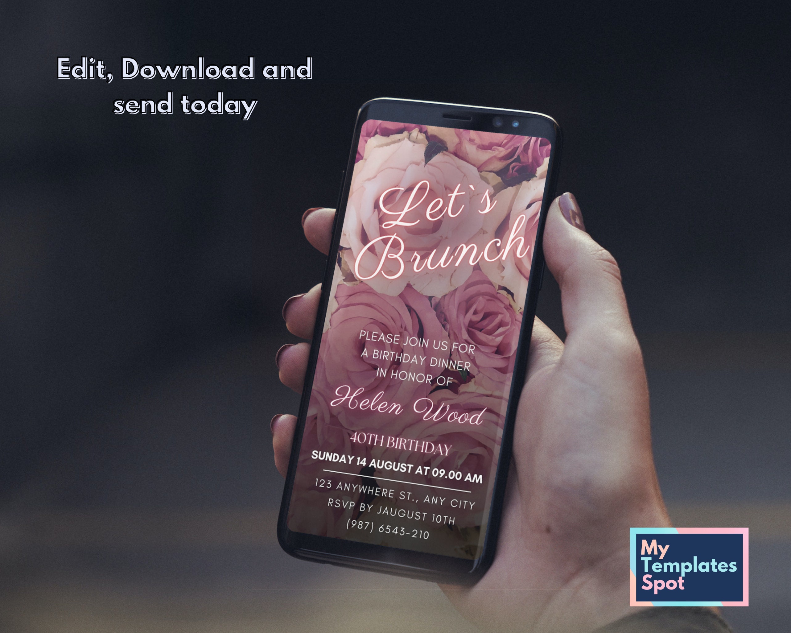 Let's Bruch Birthday Party Video Invitation Electronic - Etsy