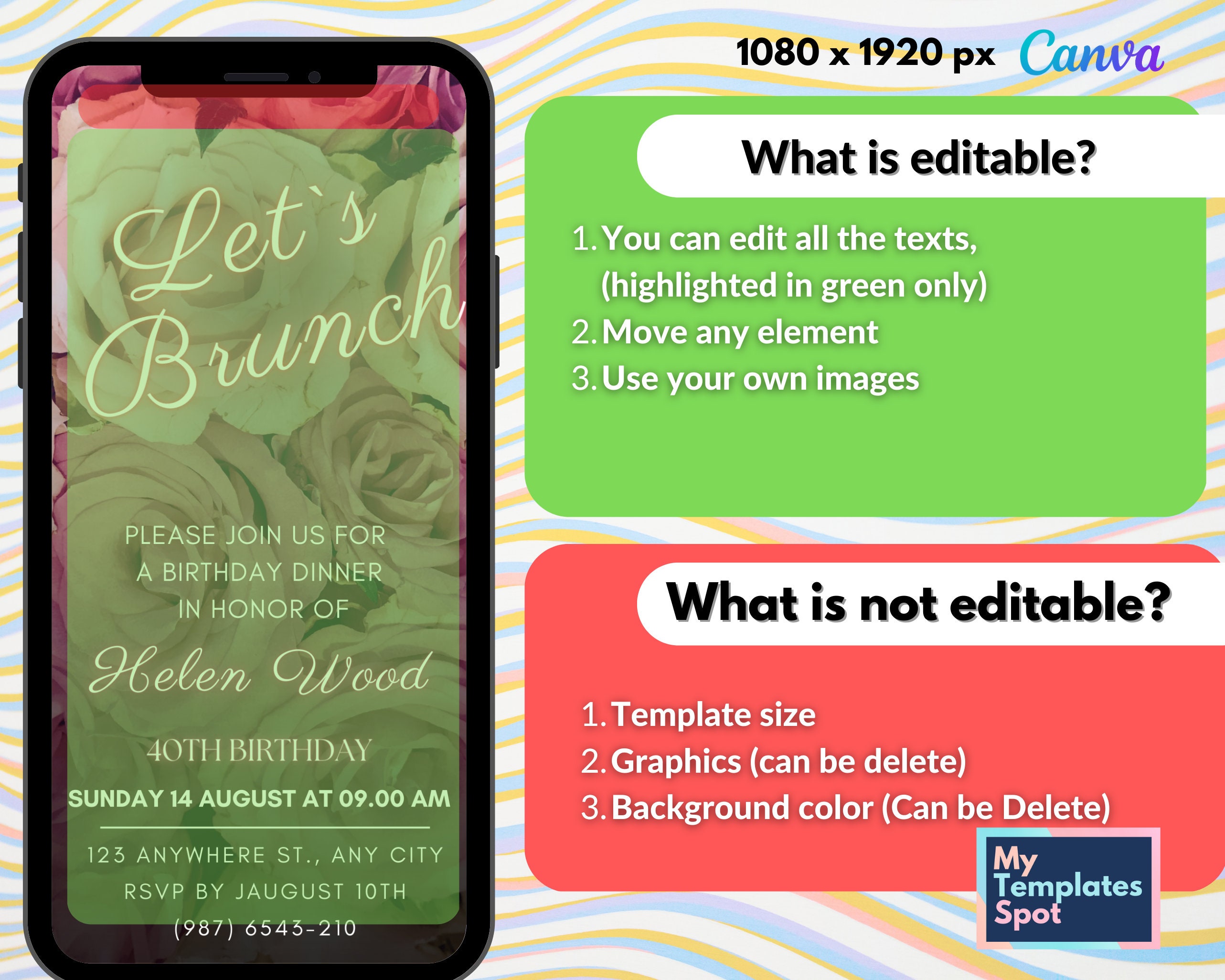 Let's Bruch Birthday Party Video Invitation Electronic - Etsy