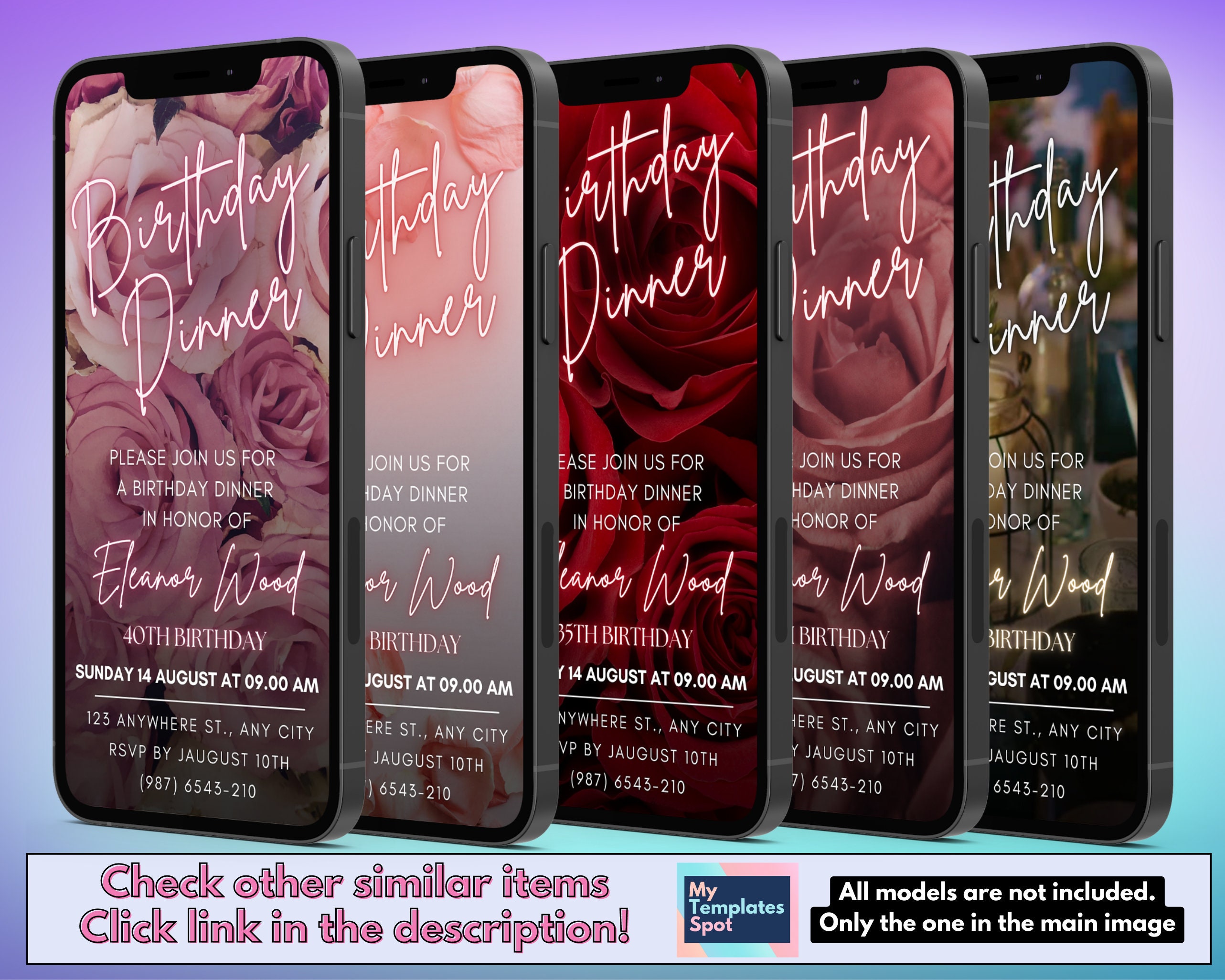 Let's Bruch Birthday Party Video Invitation Electronic - Etsy