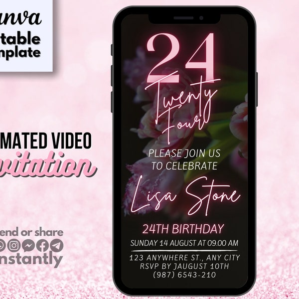 24th Birthday - Etsy