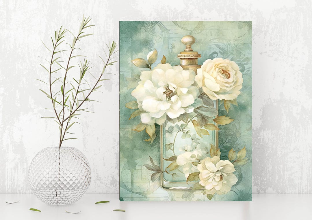 11x14 Green Still Life Wall Art Canvas Print - Etsy