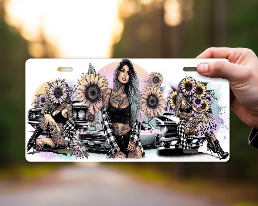 Vanity Front License Plate, Badass Aluminum Vanity License Plate Car ...