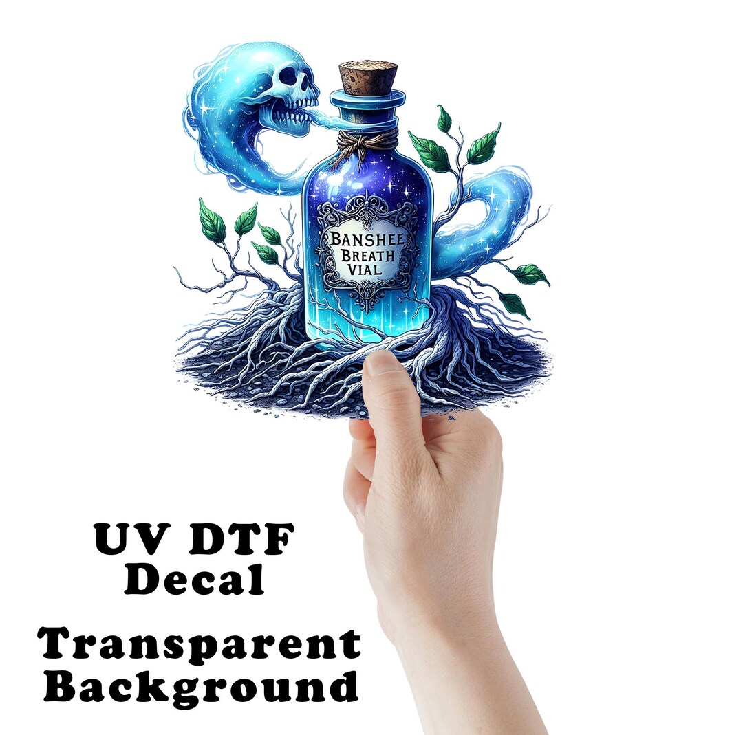 Banshee Breath Vial Clear Sticker / Decal UV DTF Sticker Transparent ...