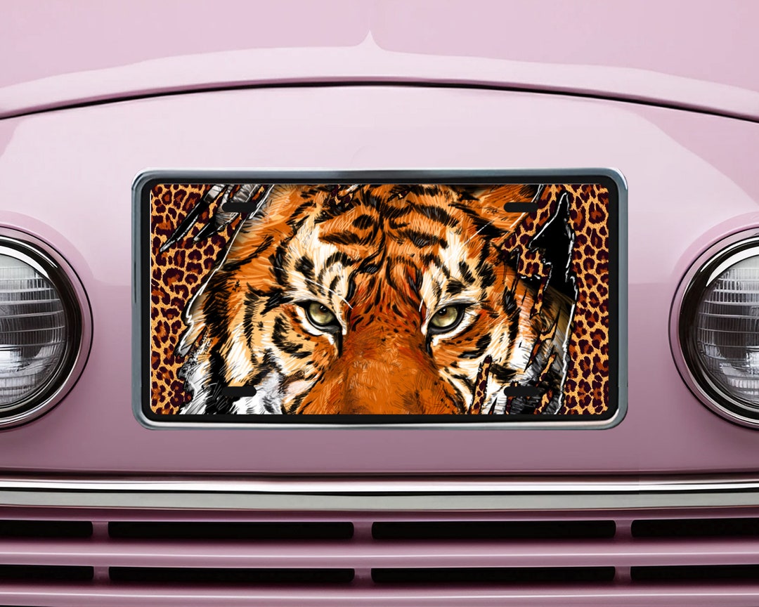 Vanity Front License Plate, Skull Pink Aluminum Vanity License Plate ...