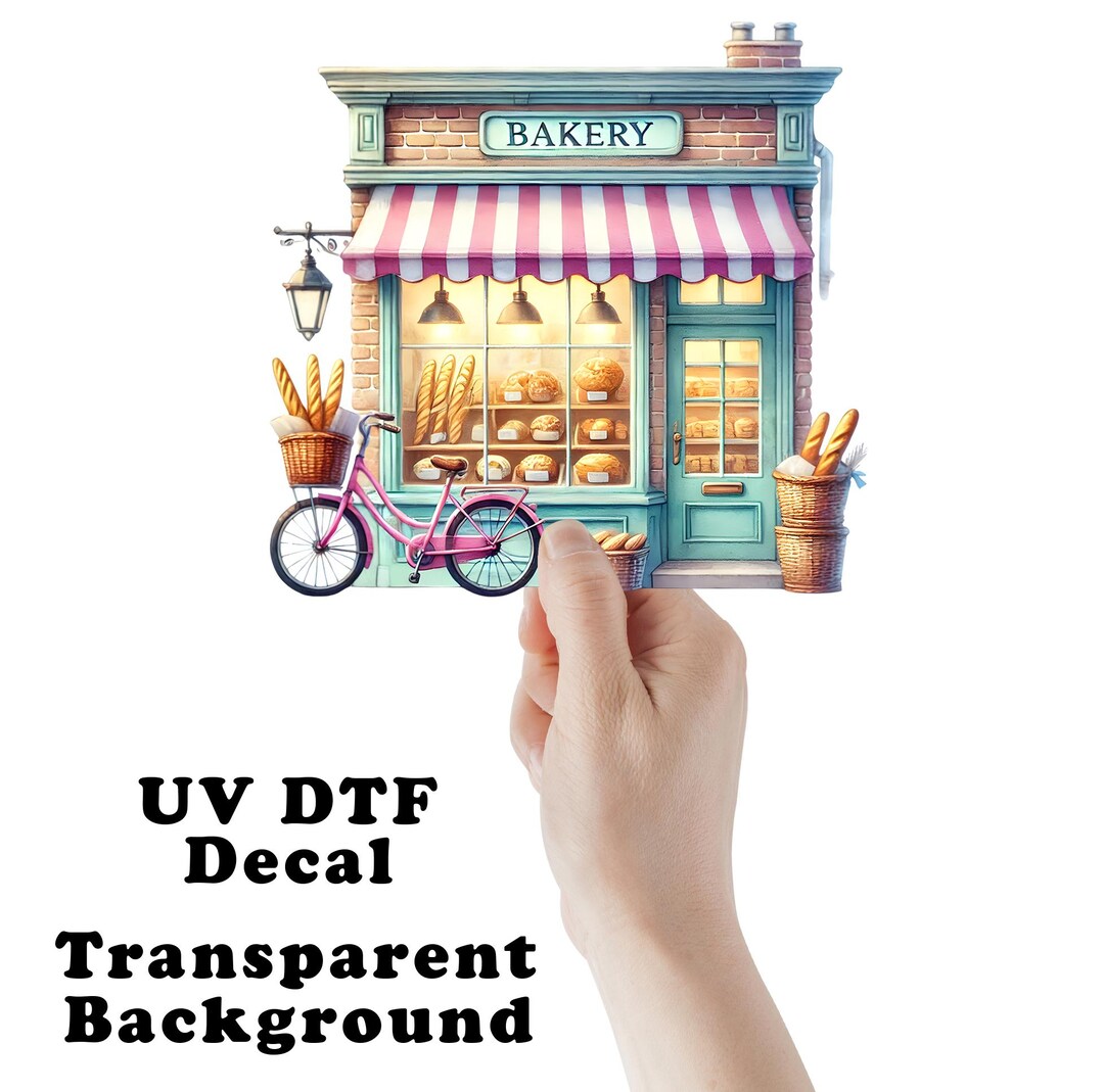 Bakery Shop Clear Sticker / Decal UV DTF Sticker Transparent Choose ...