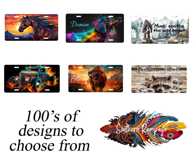 New Release Vanity Front License Plate, Forest Fairies Aluminum Vanity ...