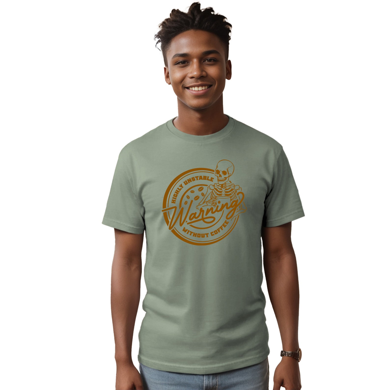 Warning Highly Unstable Without Coffee T Shirt, Tshirt, Graphic T's ...