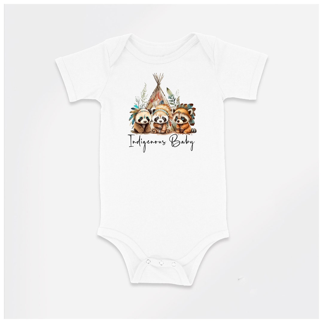 Baby Bodysuit, Indigenous Baby One Piece Baby Suit, Baby Gift, Long ...