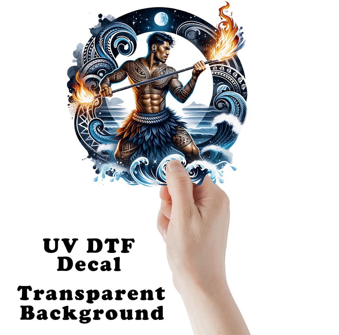 Fire Dancer Clear Sticker / Decal UV DTF Sticker Transparent Choose ...