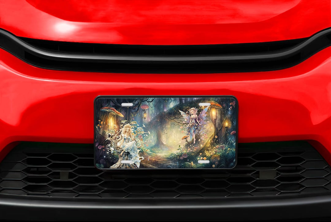 Vanity Front License Plate, Forest Fairies Aluminum Vanity License ...