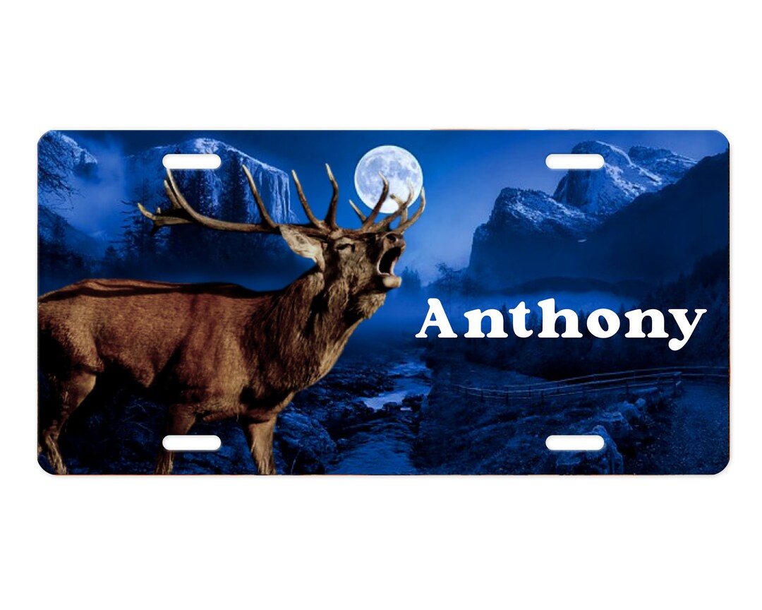 New Release Personalized Elk Mountain Aluminum Vanity License Plate Car ...