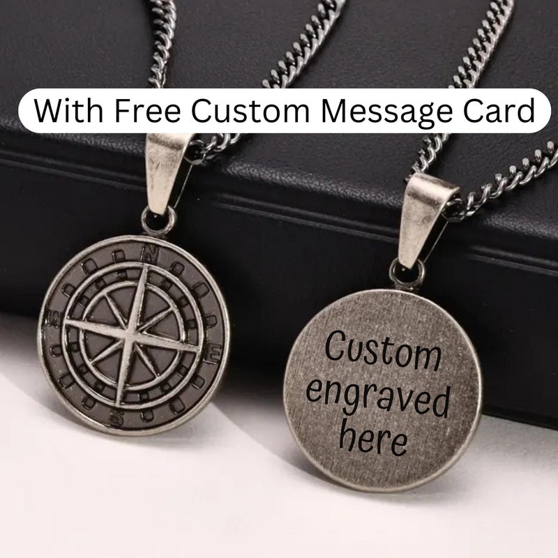 Compass Necklace - Etsy