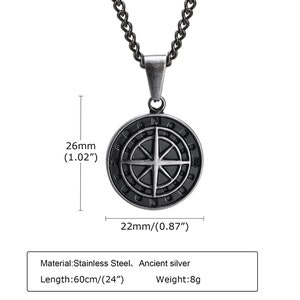 Fathers Day Gift From Daughter Custom Engraved Compass Necklace for Dad ...
