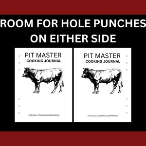 Pit Master Cooking Journal Printable Pit Master Log BBQ - Etsy