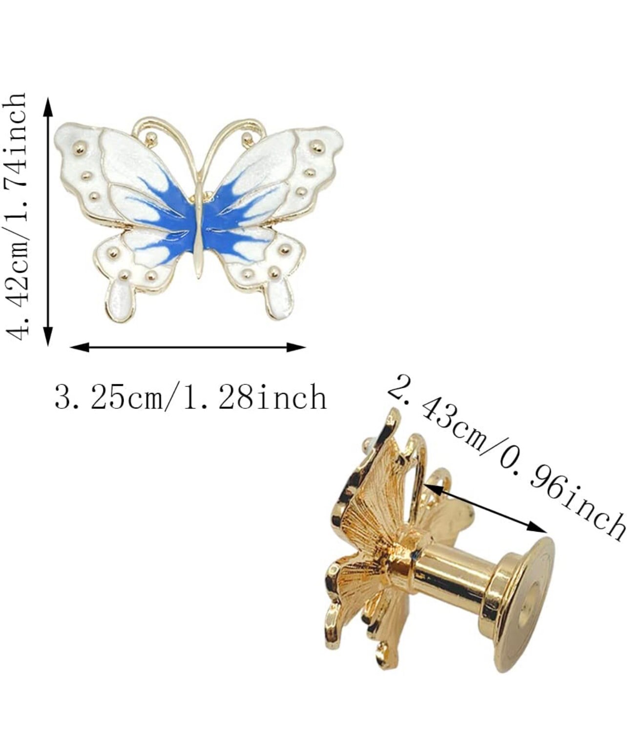 Cute Butterfly Door Knobs Blur Door Knobs Great for - Etsy