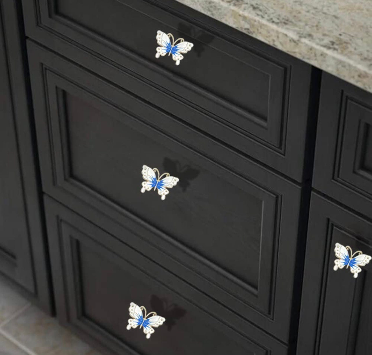 Cute Butterfly Door Knobs Blur Door Knobs Great for - Etsy