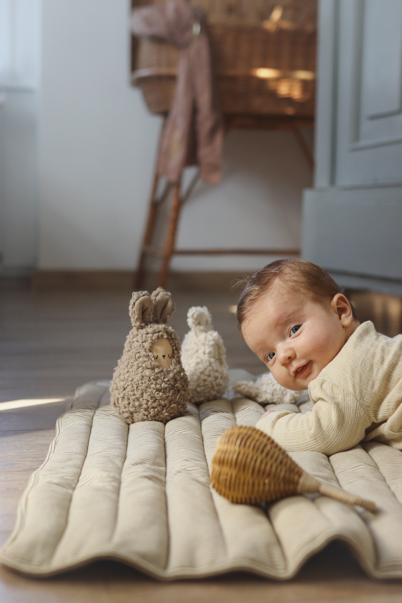 Toddler Toy Large Roly Poly Rabbit 17 Cm. Roly Poly Toy With Steel Bell ...