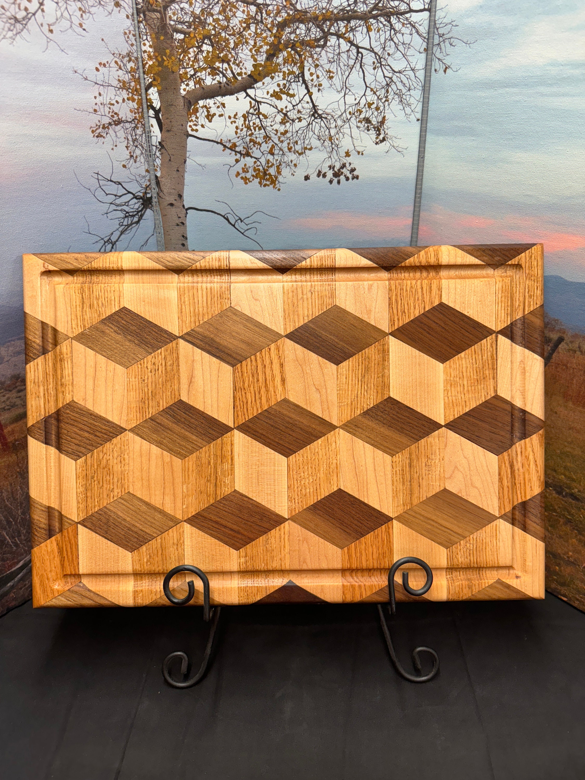 3D Tumbling Block Charcuterie/cutting Board (item 0078) - Etsy