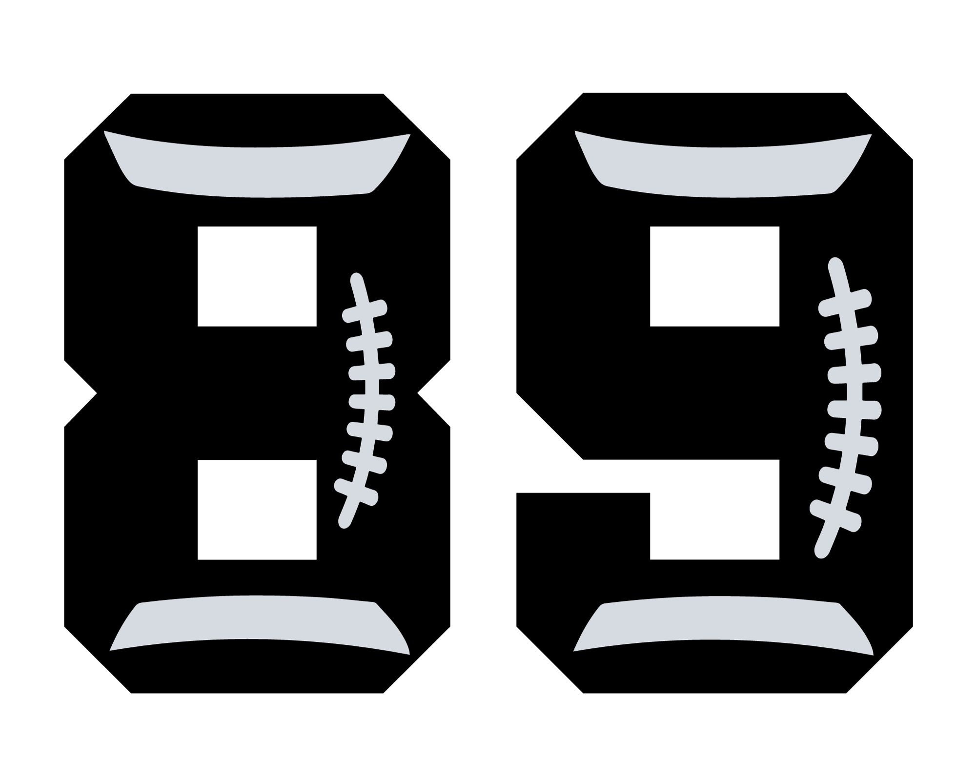 Football Numbers Font