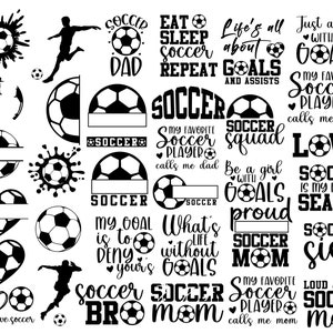 Soccer Svg Bundle, Soccer Ball Svg, Soccer Mom Svg, Soccer Mom Life Svg ...