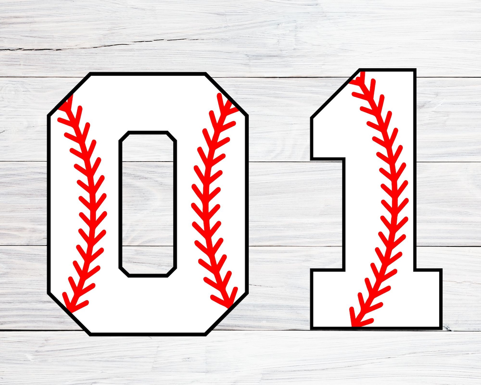 Baseball Numbers, Baseball Svg, Baseball Stitch, Baseball Font Svg ...
